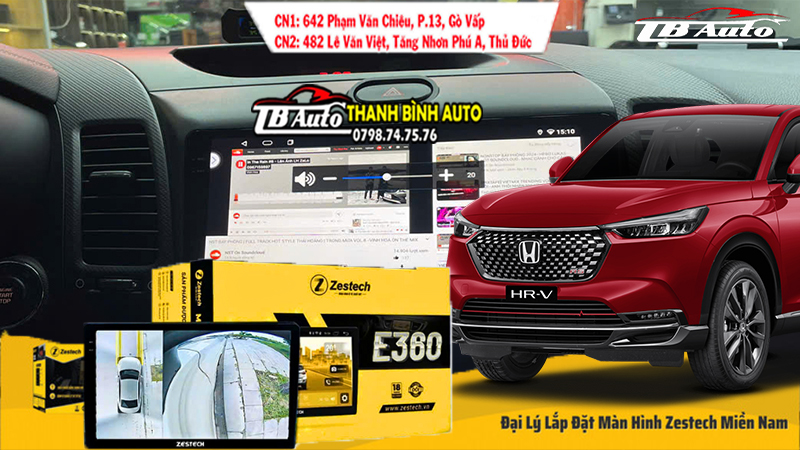 Màn hình Zestech E360 cho xe Honda – Lắp đặt chính hãng
